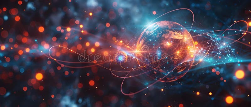 Interconnected Quantum Realms with Dynamic Data Flow. Concept Quantum ...