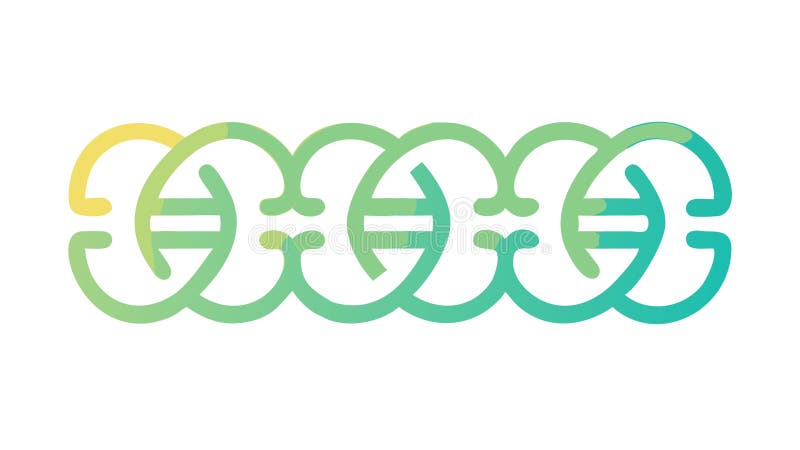 Interconnected Rings Symbol, Strong Bond, Continuous Loop, Vector Design Generative AI Stock ...