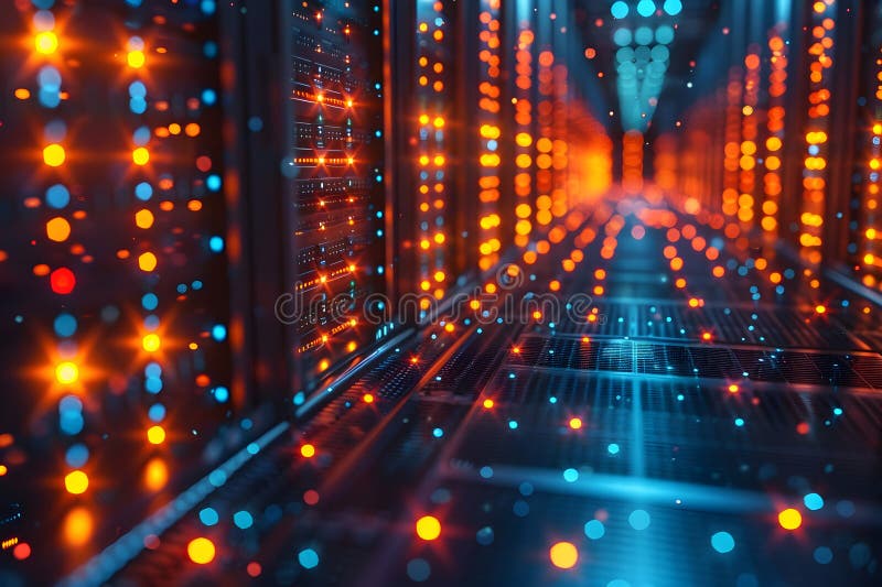 Interconnected Servers and Computers in a Modern Business Environment ...