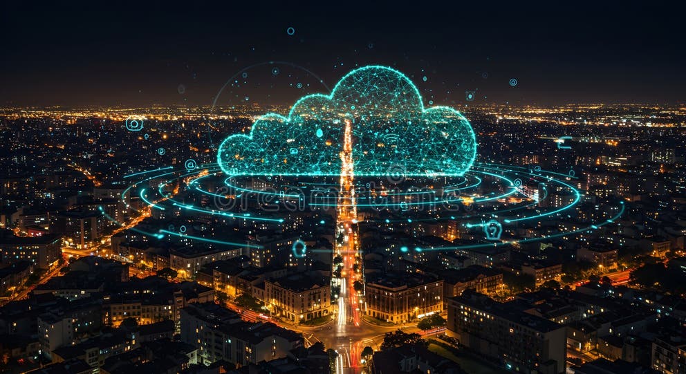 Interconnected Smart City with Cloud Computing and Data Stream at Night ...