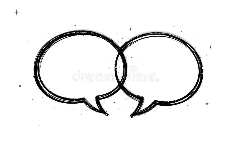 Interconnected Speech Bubbles Illustration Representing Communication ...