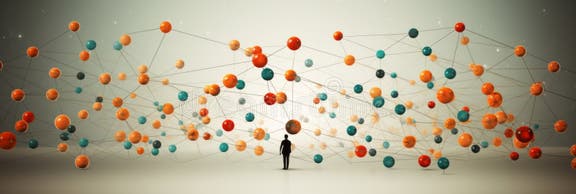 Interconnected Teamwork, Network, and Community Concept Showcased in ...