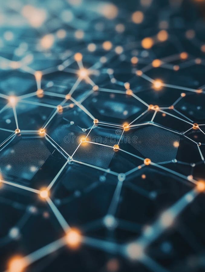 Interconnected Technological Network Stock Photo - Image of ...