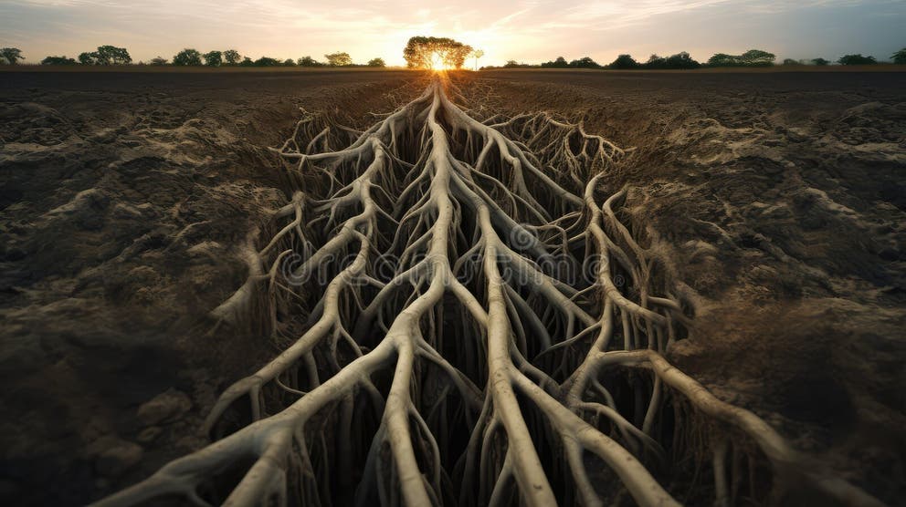 Interconnected Tree of Influence Stock Illustration - Illustration of ...