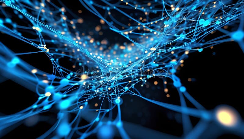 Interconnected Universe stock illustration. Illustration of complex ...