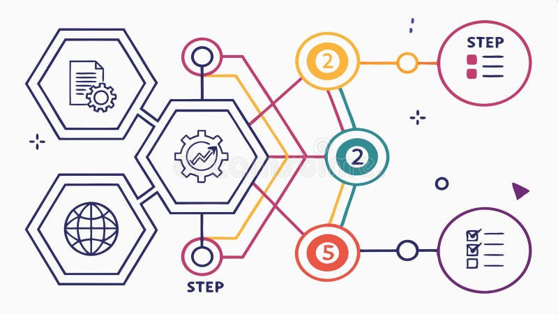 Hexagonal Network with Connection Points Vector Design Generative AI Stock Vector - Illustration ...