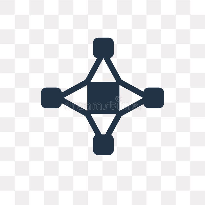 Interconnected Vector Icon Isolated on Transparent Background, I Stock ...