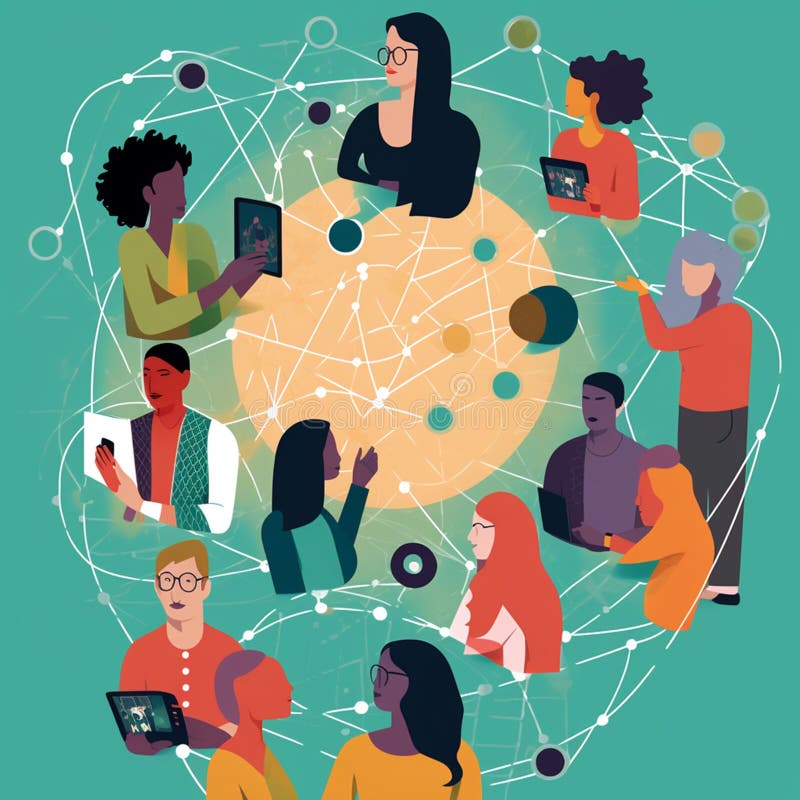 An Interconnected Web of Diverse it Professionals Collaborating on a ...