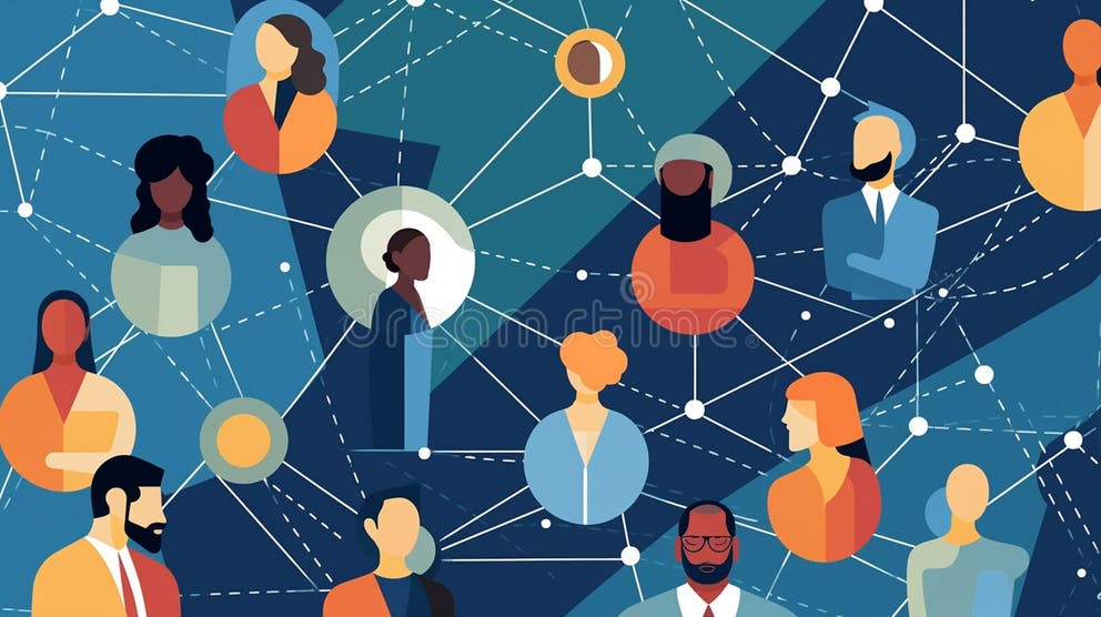 An Interconnected Web of Diverse it Professionals Collaborating on a ...