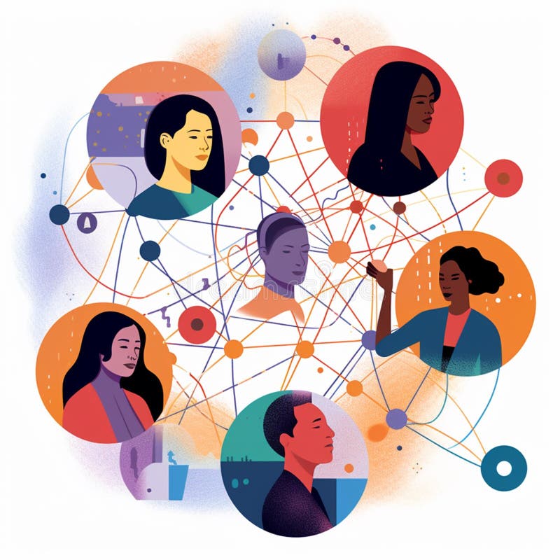 An Interconnected Web of Diverse it Professionals Collaborating on a ...