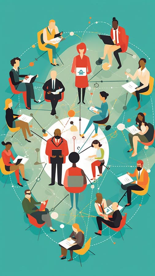 An Interconnected Web of Diverse it Professionals Collaborating on a ...