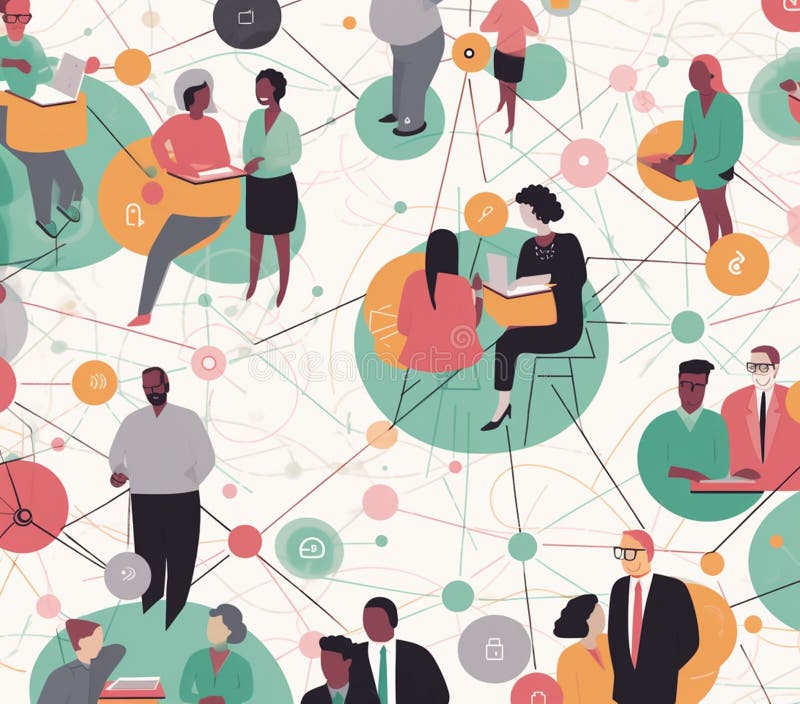 An Interconnected Web of Diverse it Professionals Collaborating on a ...