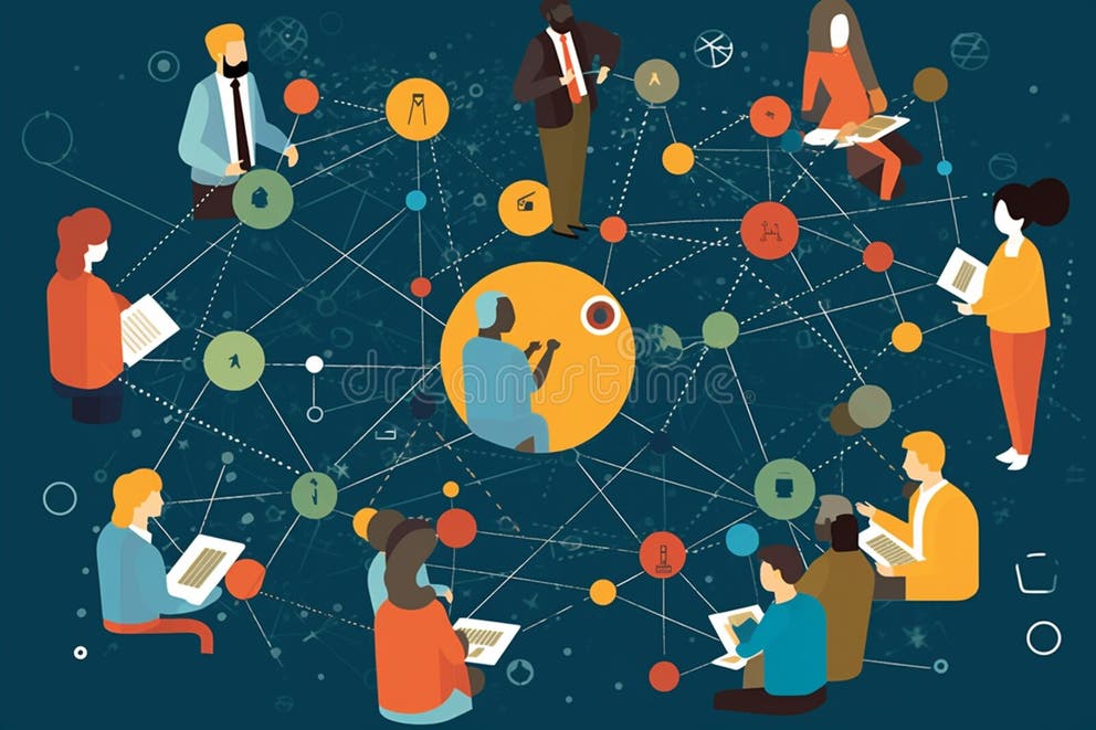 An Interconnected Web of Diverse it Professionals Collaborating on a ...