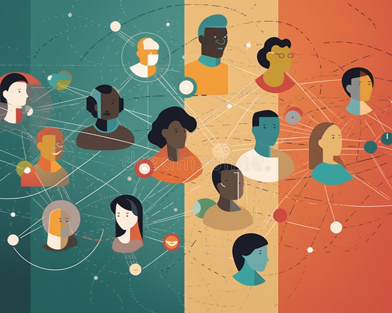 An Interconnected Web of Diverse it Professionals Collaborating on a ...