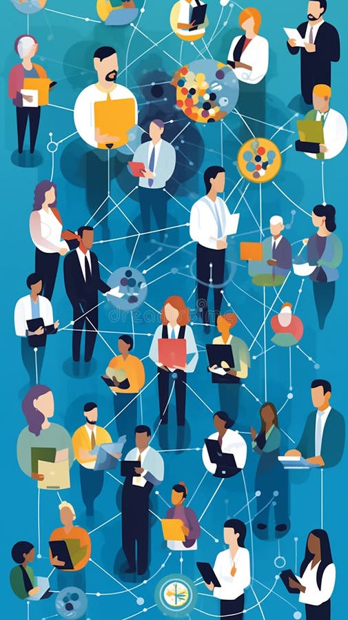 An Interconnected Web of Diverse it Professionals Collaborating on a ...