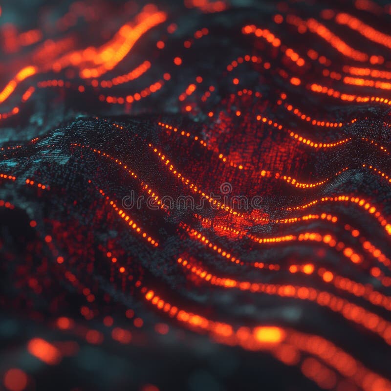 An Interconnected Web of Nodes and Lines is Visually Represented on a ...