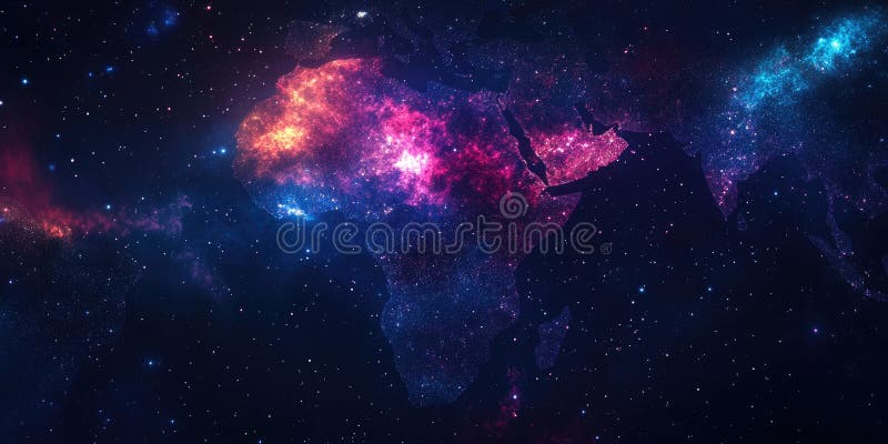 Interconnected World: a Digital Map of the Globe, Illuminated by a ...