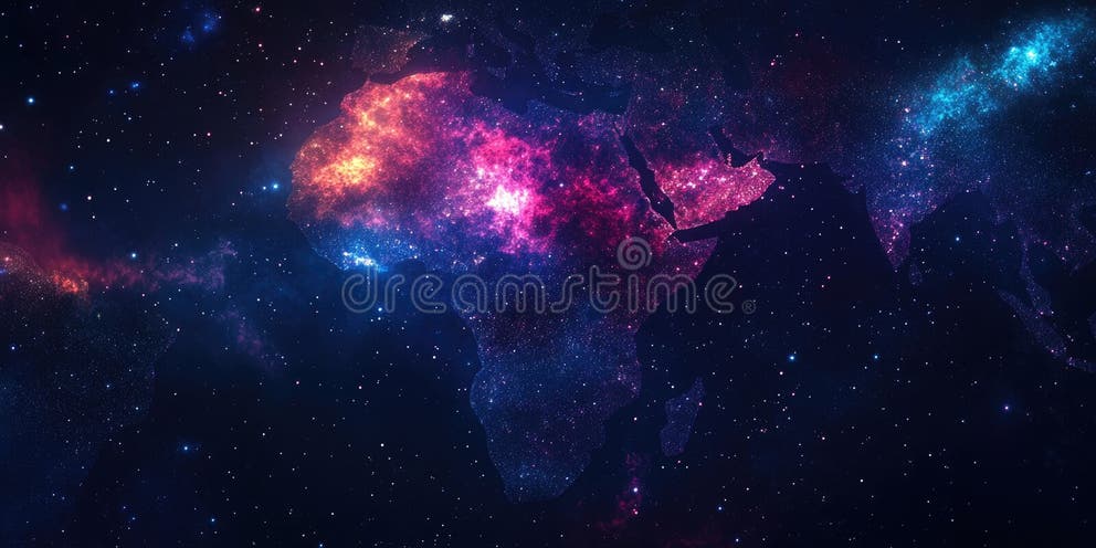 Interconnected World: a Digital Map of the Globe, Illuminated by a ...