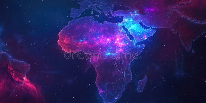 Interconnected World: a Digital Map of the Globe, Illuminated by a ...