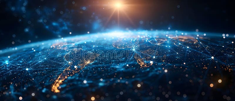 Interconnected World: a Tapestry of Science and Technology. Concept ...