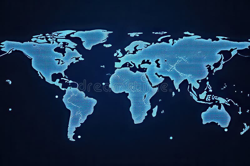 Global Infrastructure Networks and Linkages Stock Illustration ...