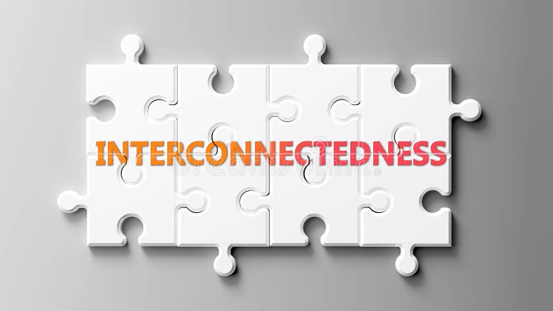 Interconnectedness Complex Like a Puzzle - Pictured As Word ...