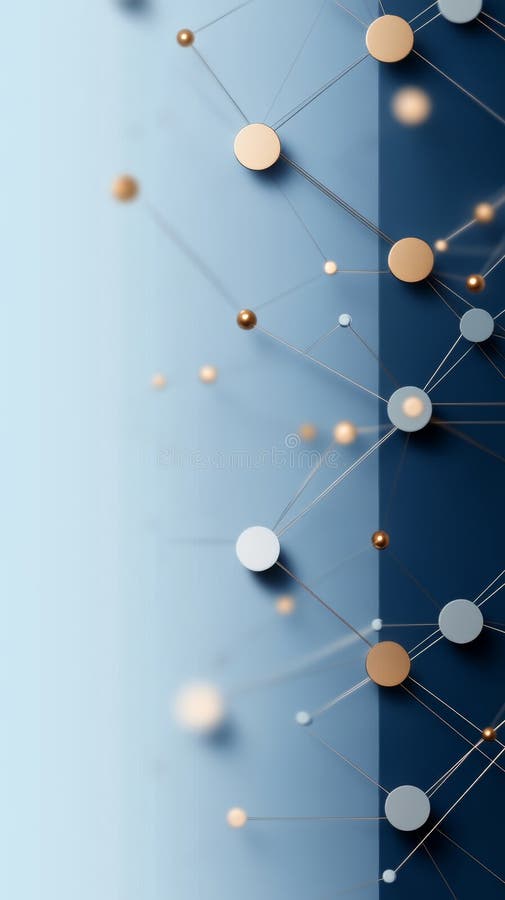 Interconnecting Geometric Shapes Create a Vibrant Abstract Design ...