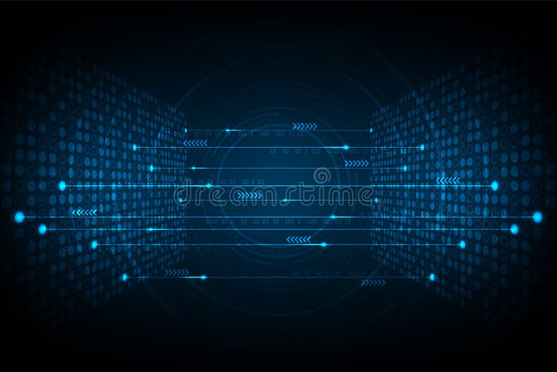 Interconnection of Digital Systems. Stock Vector - Illustration of ...