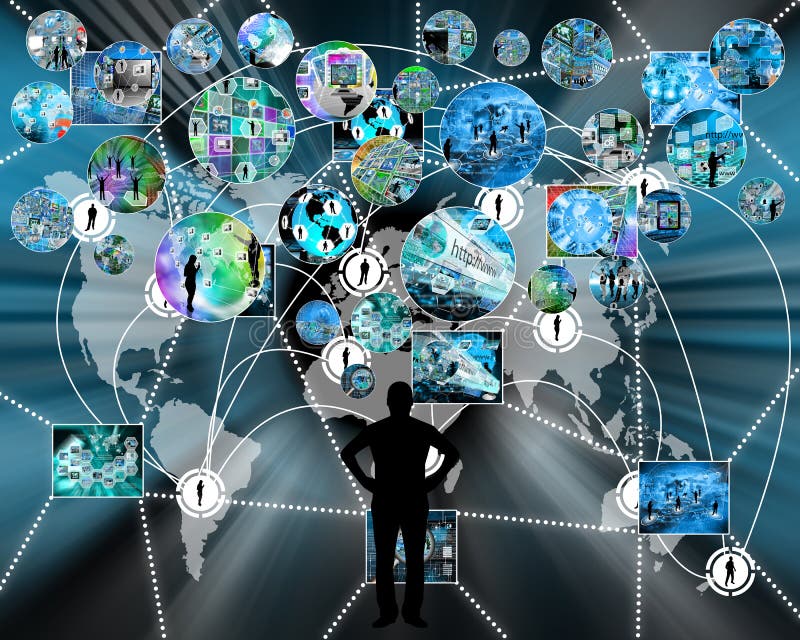 Interconnection stock illustration. Illustration of business - 49192881