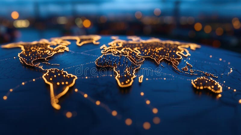 Intercontinental Cargo Countries Network Connecting Transport Across a ...