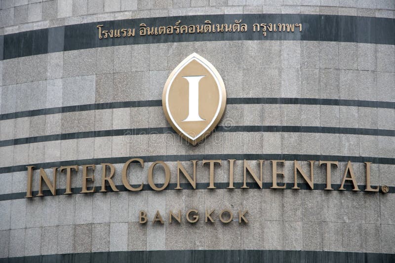 Intercontinental Hotel Facade in Bangkok, Thailand Editorial Photo ...