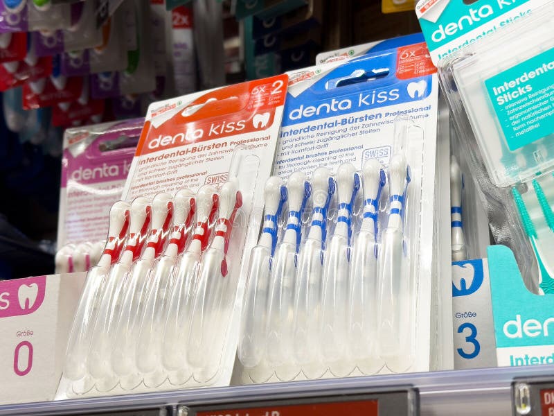 Interdental Brushes for Dental Care in Retail Store Display Editorial ...