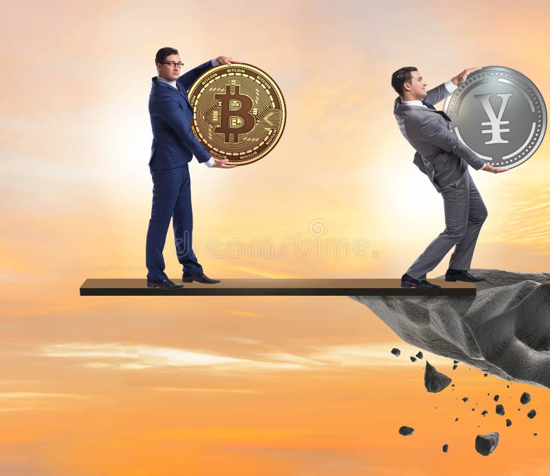 Interdependency Concept with Two Currencies Stock Photo - Image of ...