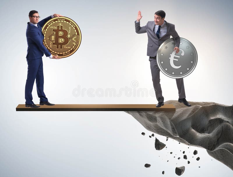 Interdependency Concept with Two Currencies Stock Photo - Image of ...