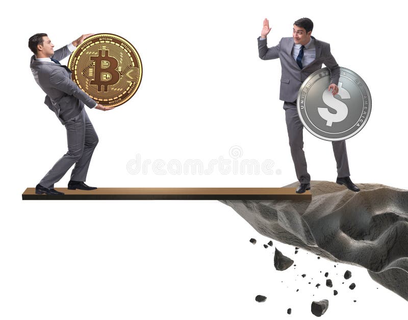 Interdependency Concept with Two Currencies Stock Image - Image of ...