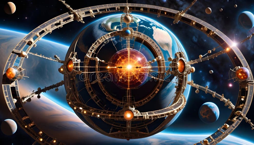 Interdimensional Nexus: Parallel Worlds Converge in Cosmic Orbit Stock ...