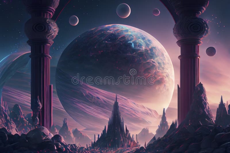 Interdimensional Travel and Parallel Universes, Ai Illustration Stock ...