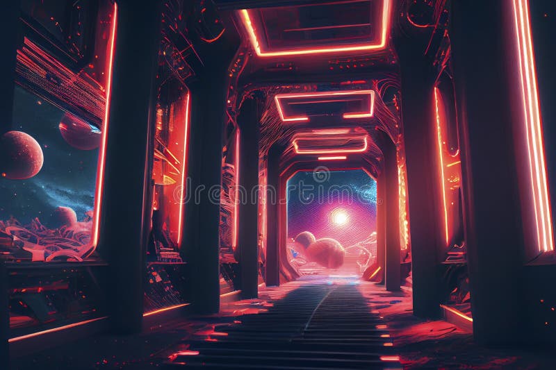 Interdimensional Travel and Parallel Universes, Ai Illustration Stock ...