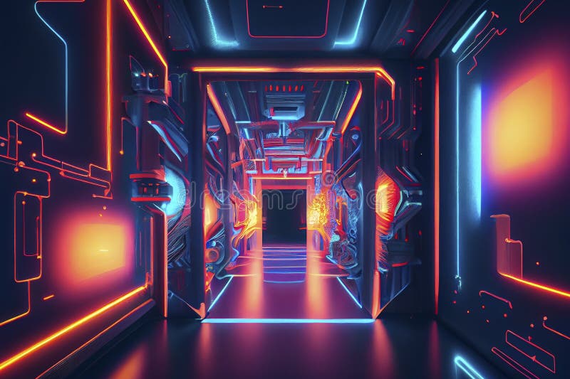 Interdimensional Travel and Parallel Universes, Ai Illustration Stock ...