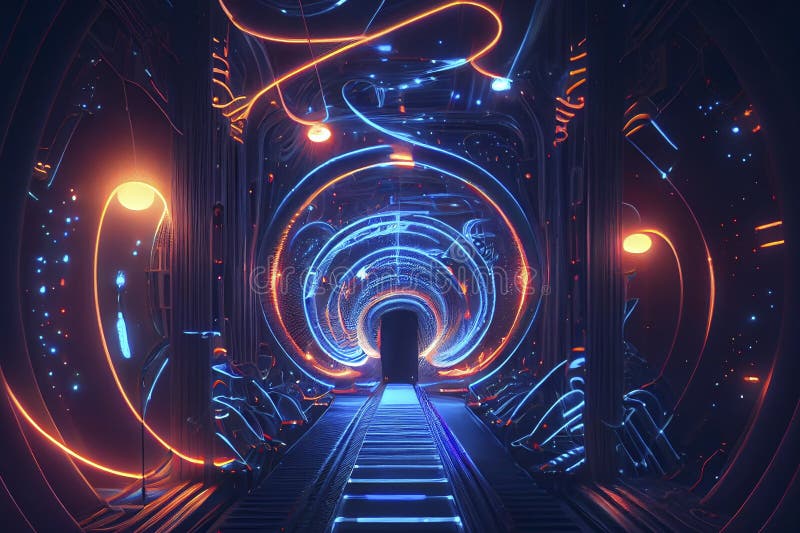 Interdimensional Travel and Parallel Universes, Ai Illustration Stock ...