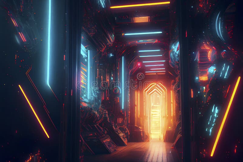 Interdimensional Travel and Parallel Universes, Ai Illustration Stock ...