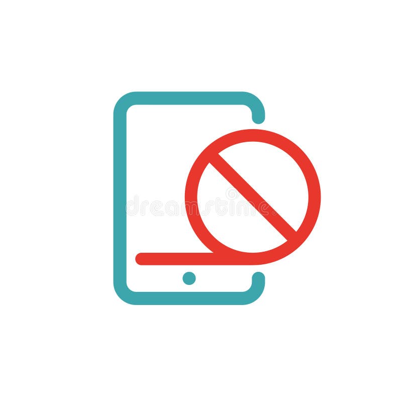 Interdit Connectez-vous L'illustration De Vecteur D'ordinateur Portable ...