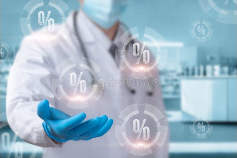 Interest Discounts on Medicines in a Pharmacy Stock Image - Image of ...