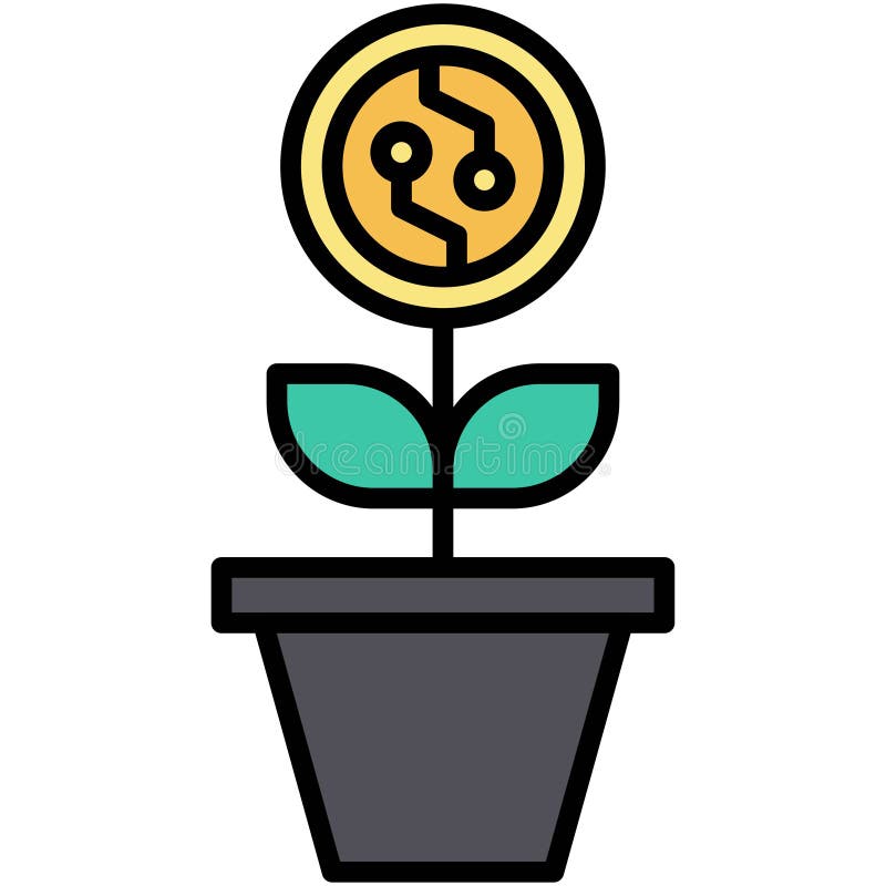 Interest Icon, DeFi Related Vector Illustration Stock Vector ...