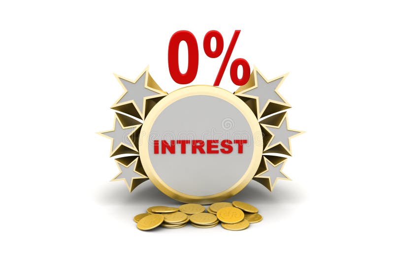 Interest rate banner stock illustration. Illustration of label - 57236035