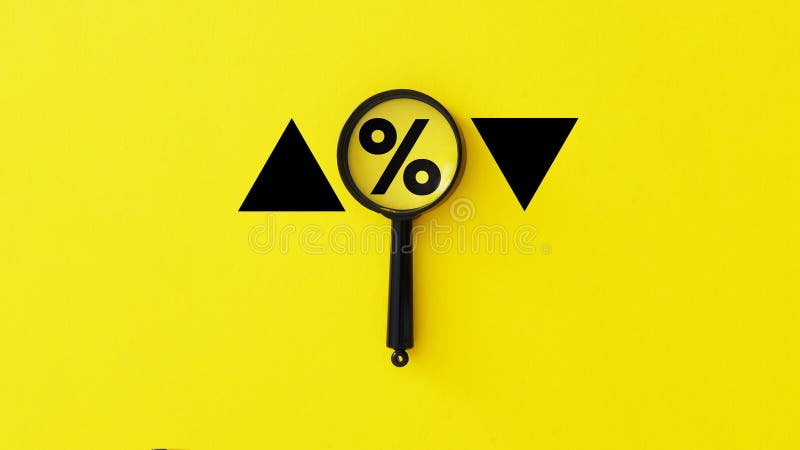 Interest Rate Dynamics Concept. Interest Rates are Going Down or Up ...