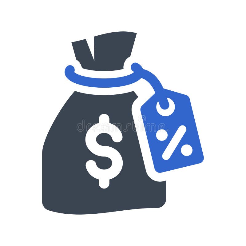 Interest rate icon stock vector. Illustration of vector - 272389744