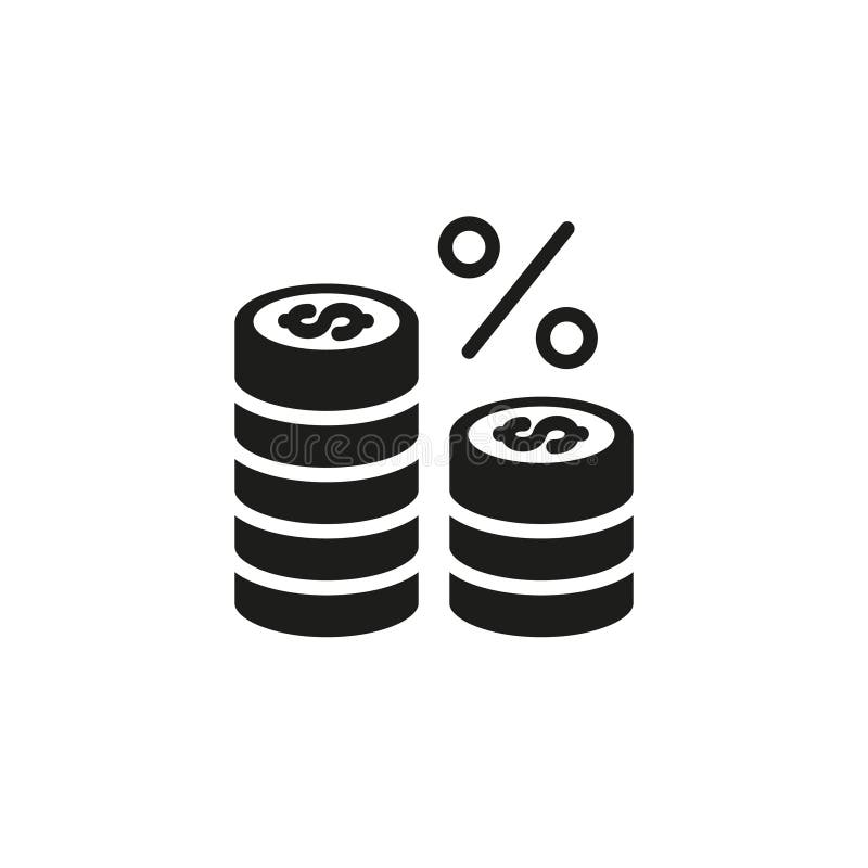 Interest Rate icon stock vector. Illustration of investment - 380260288