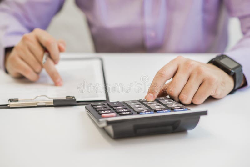 Interest Rates Documents with Calculator Stock Image - Image of ...