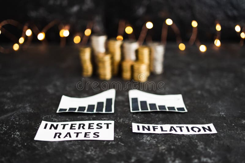 Interest Rates and Inflation Texts and Graphs Showing Rates Going Up ...